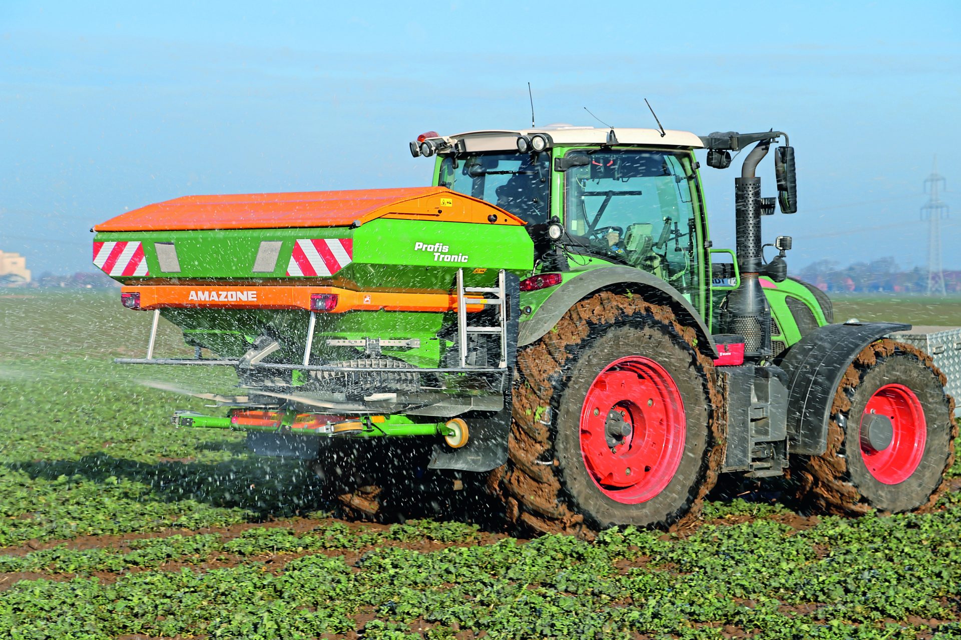 Amazone ZA-V 2700 Profis Tronic fertiliser spreader: Upper middle class