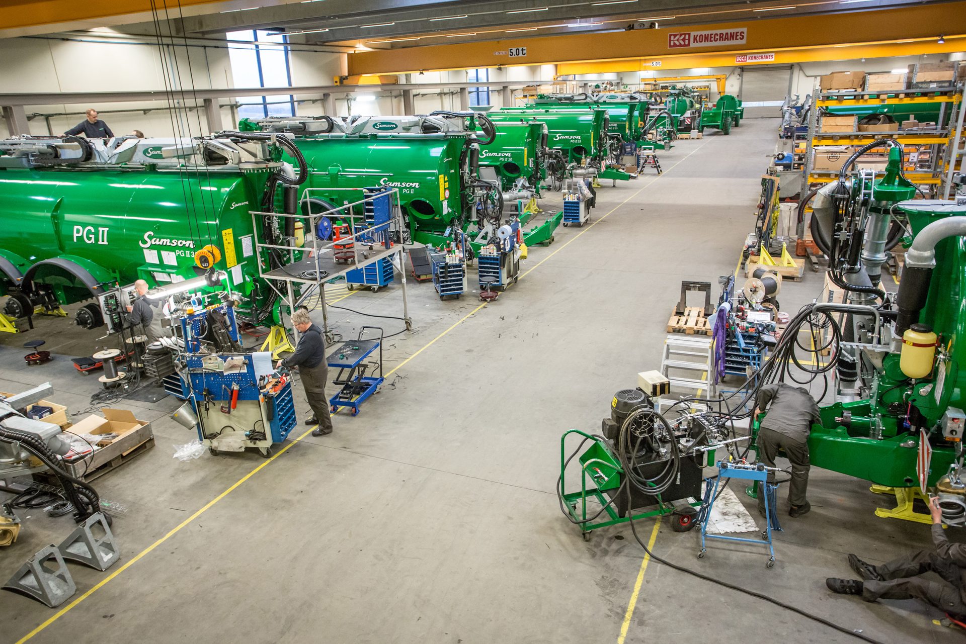 More production and parts space for Samson - Profi