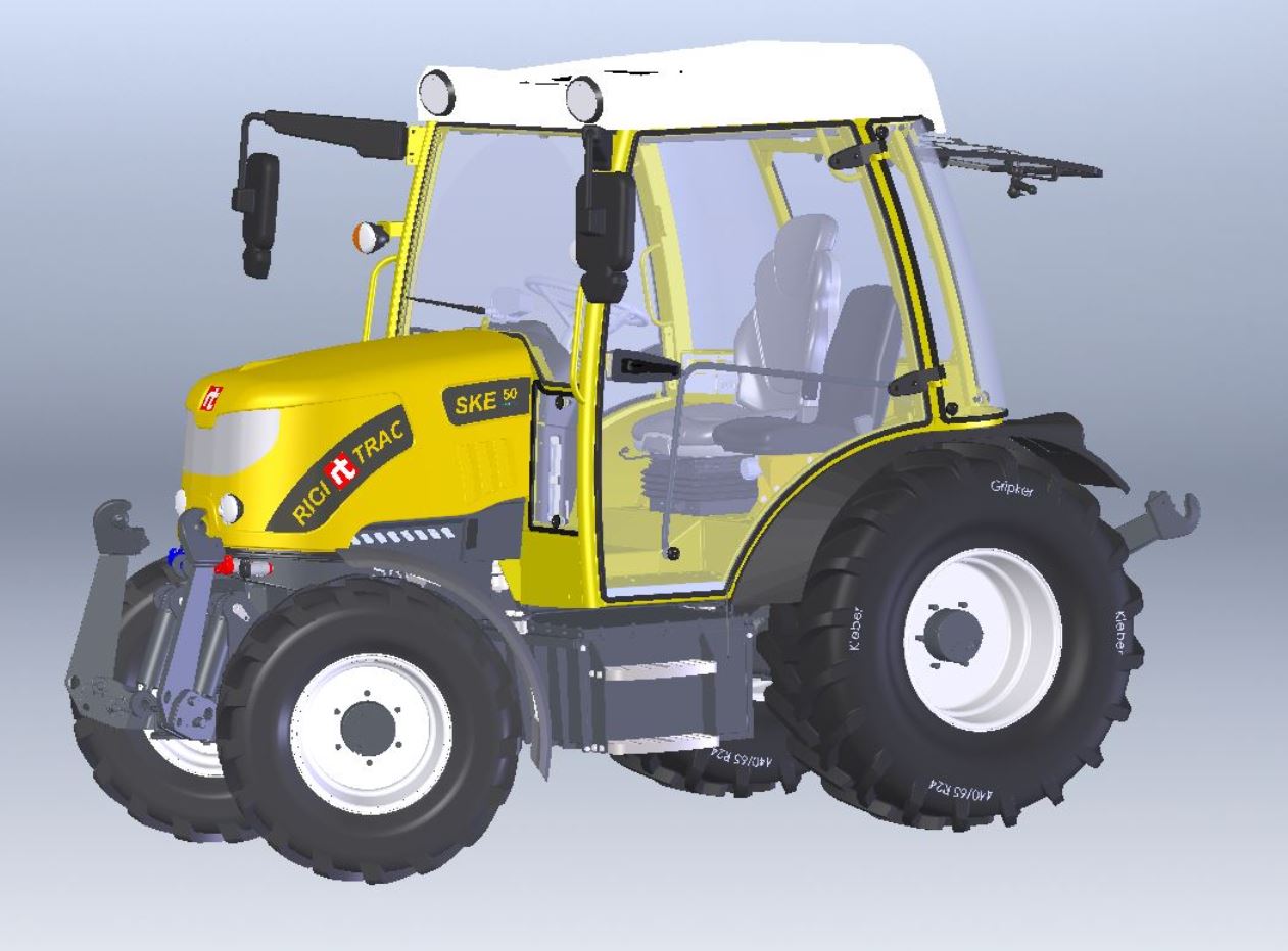 Swiss-made electric tractor prototype - Profi