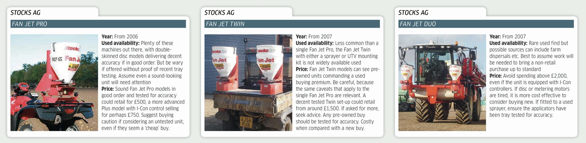 Stocks Fan Jet applicators: Don’t get in a spin - Profi