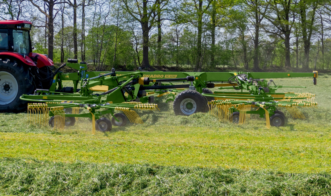 Simple to use Krone four rotor Swadro TC1250 - Profi