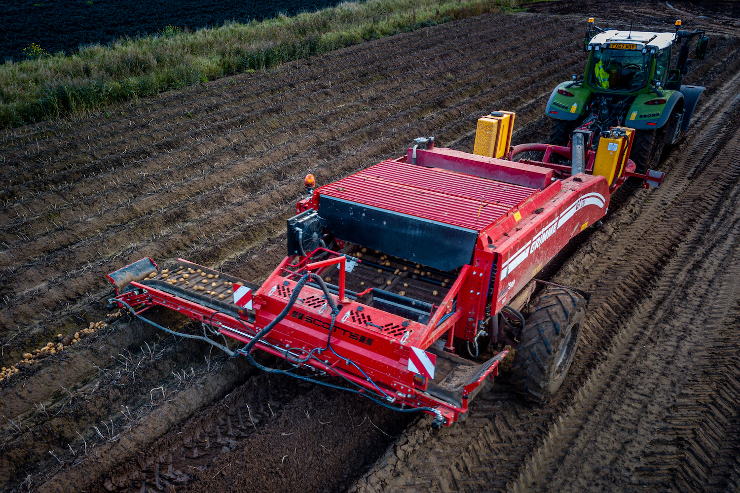 Windrowing kit for Grimme GT170 - Profi