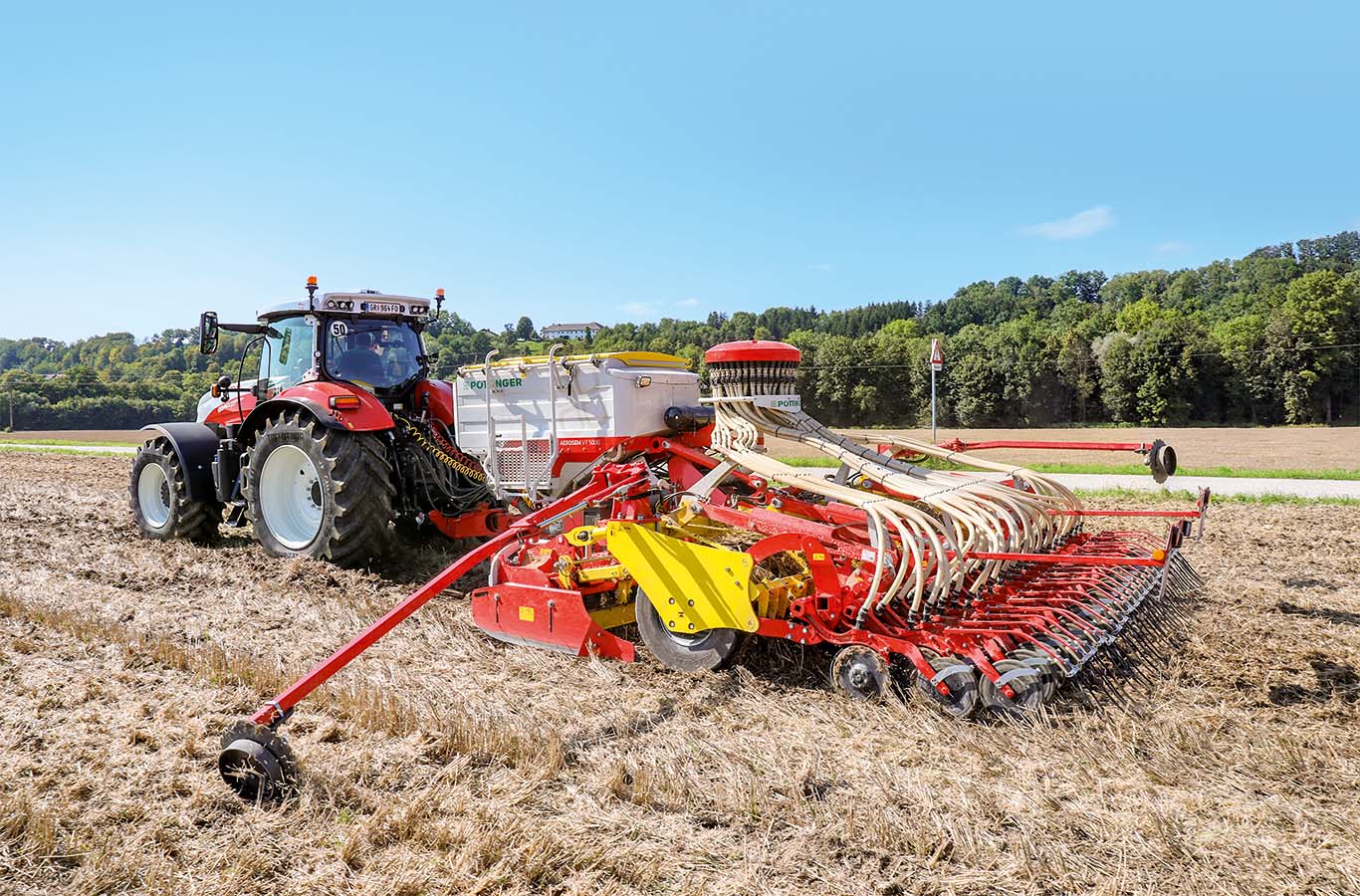 Pöttinger Aerosem VT5000 DD combination: On its own wheels - Profi