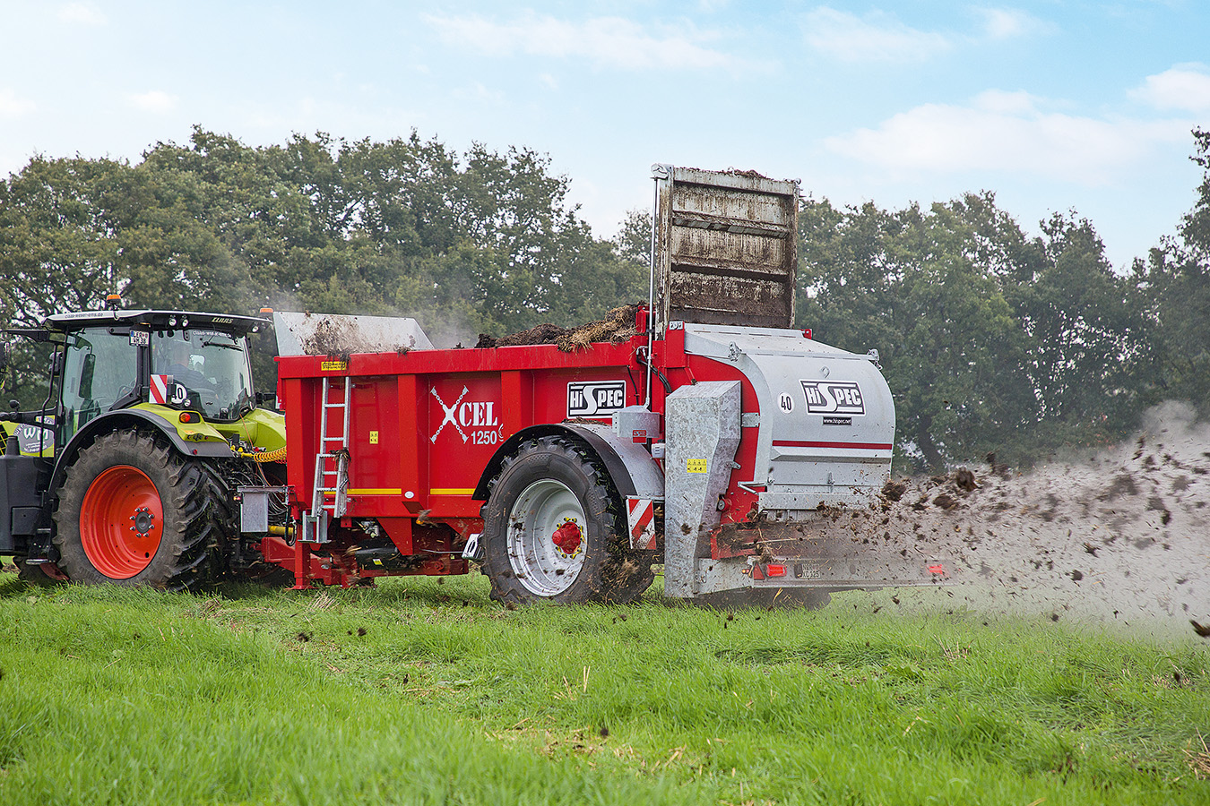 HiSpec Xcel 1250 muck spreader: Xcel spreads sheet - Profi