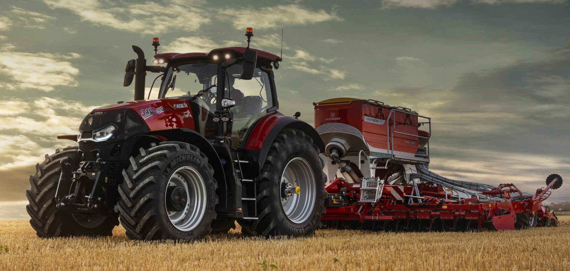 European preview of the Optum 340 CVXDrive from Case IH - Profi