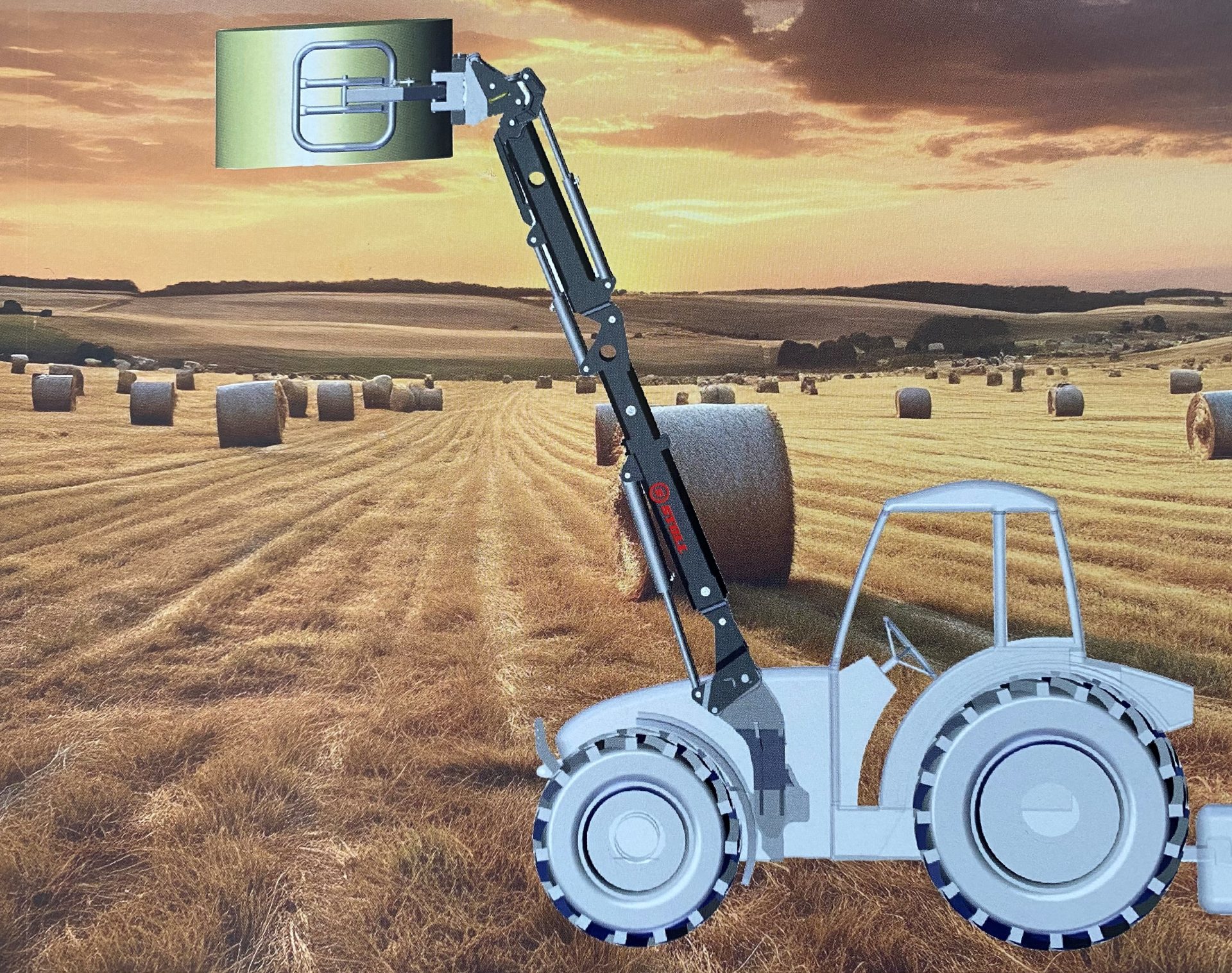 Stoll shows telescopic tractor loader boom - Profi