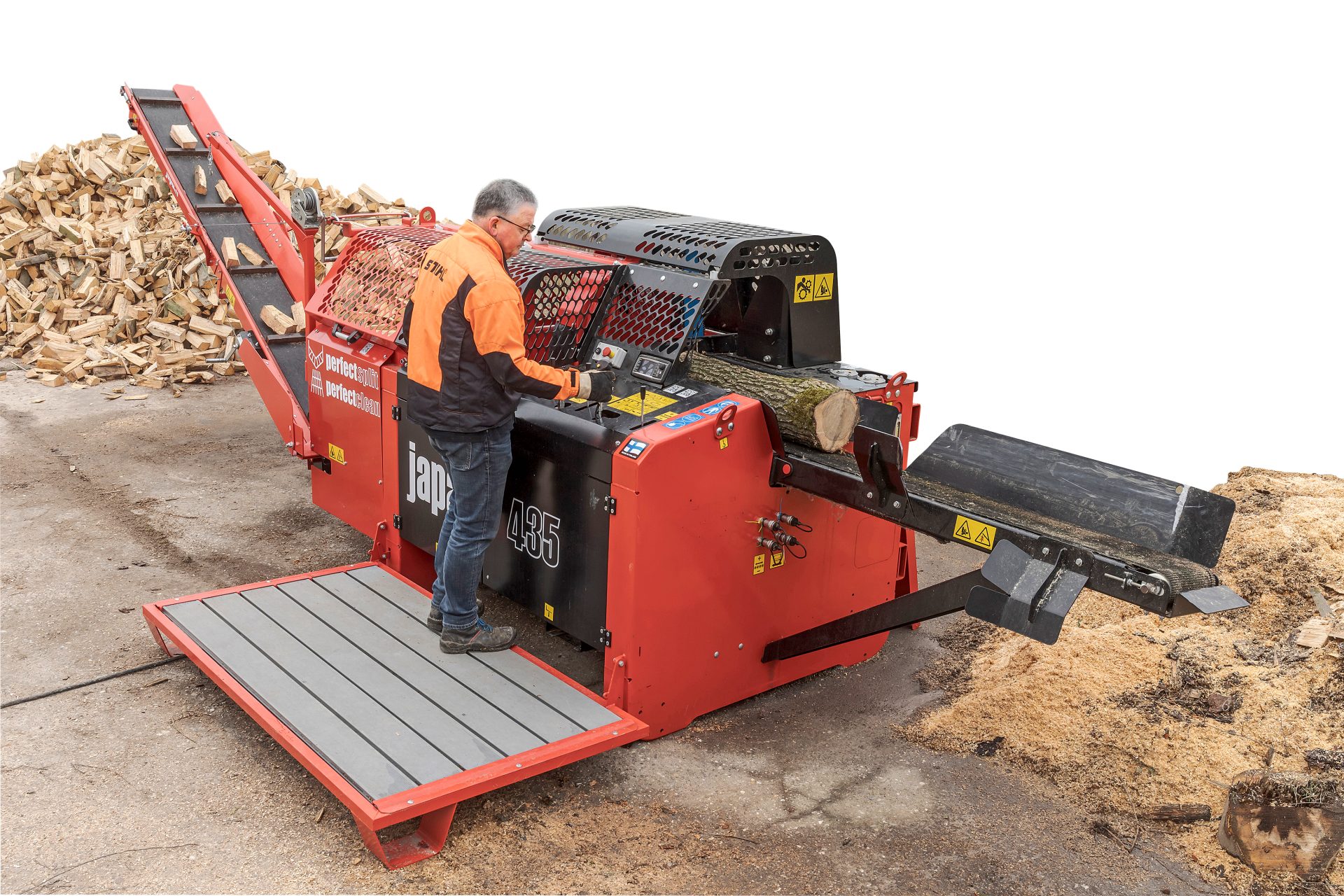 Japa 435 firewood processor: A fine split - Profi