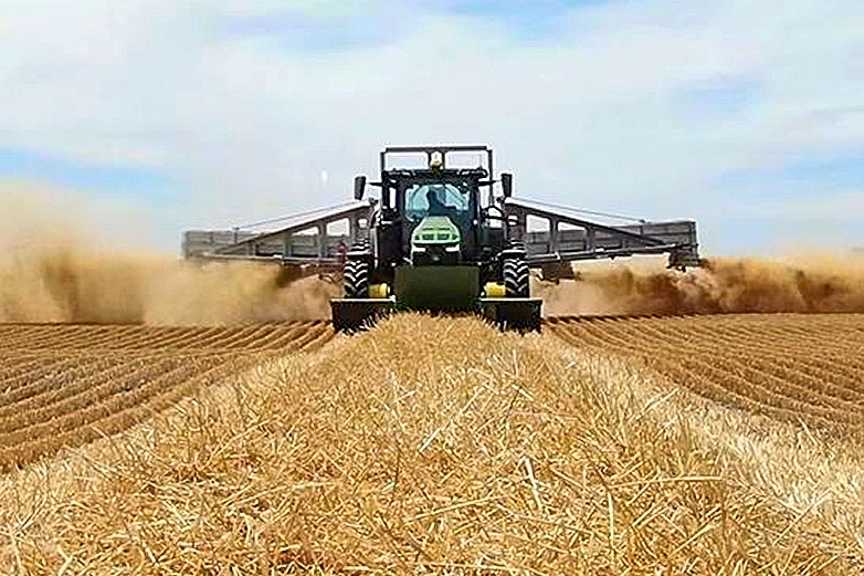 Homemade straw chopper/spreader - Profi