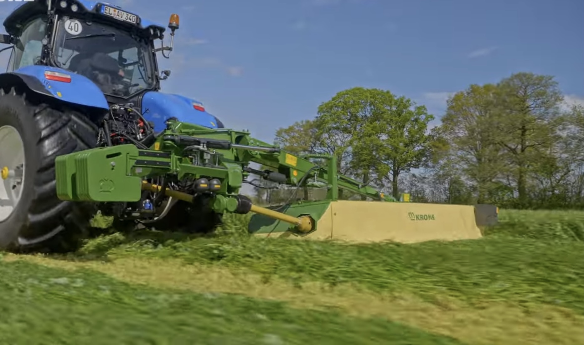 Krone EasyWrap round bale wrapper - Profi